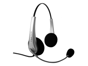 Aries Plus Binaural Noise Canceling Headset - Smith Corona Headsets